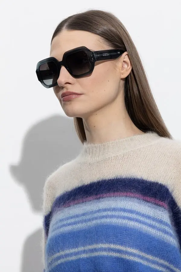 Isabel Marant Geometric Oversized Sunglasses - Grey