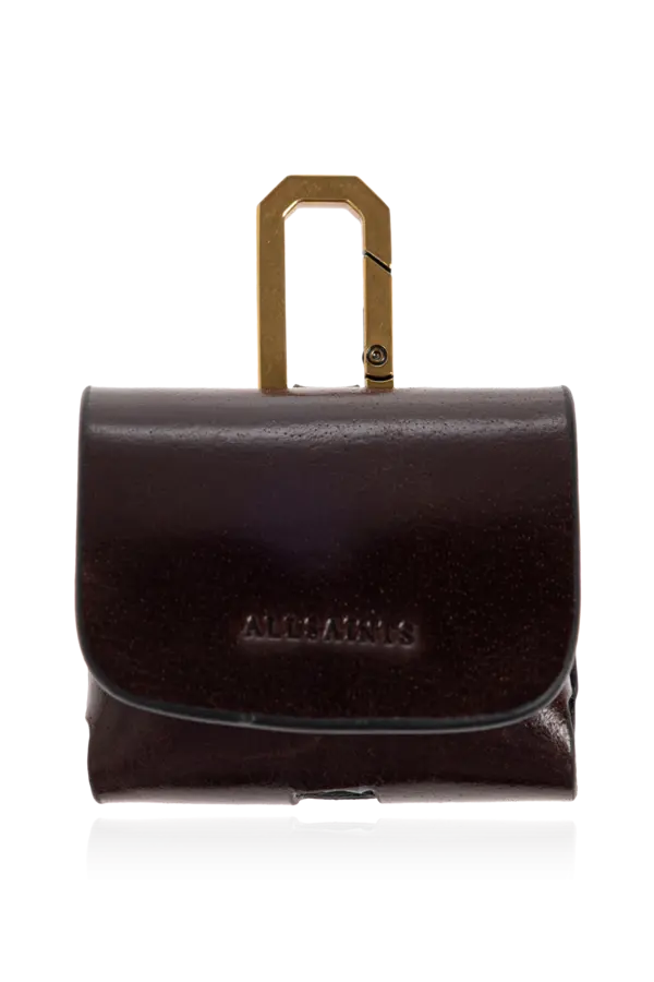 ALLSAINTS Leather Case For Airpods - Brown