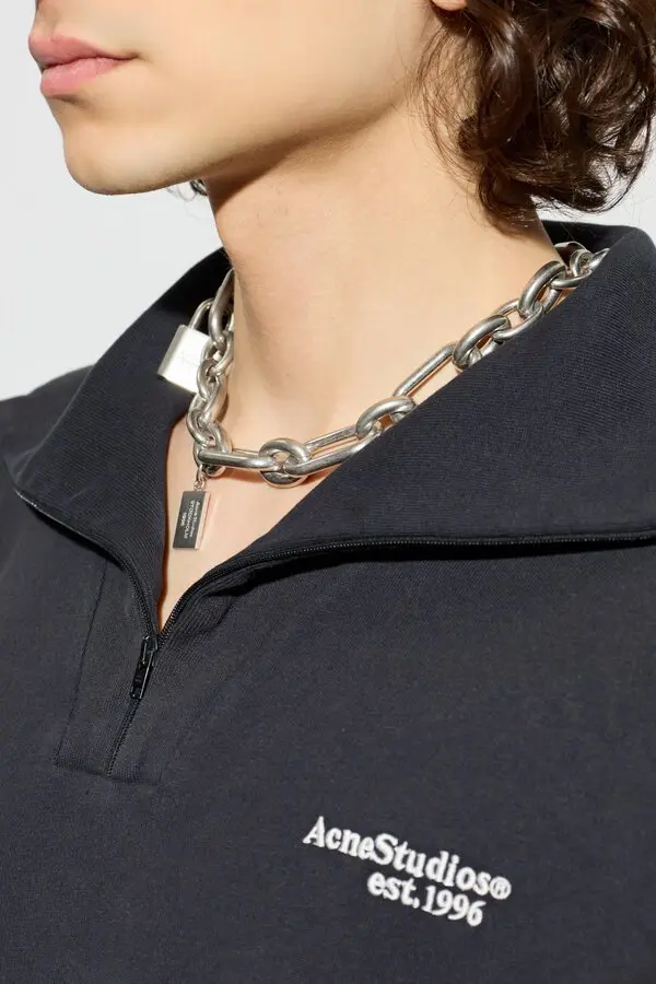 Acne Studios Necklace With Padlock Pendant