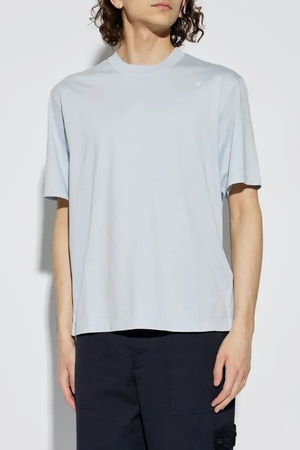 Stone Island T-shirt With Embroidered Logo