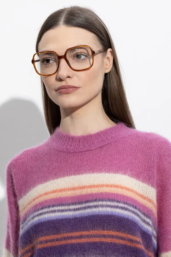 Isabel Marant Square Frame Eyeglasses - Brown