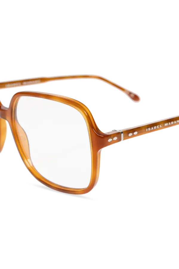 Isabel Marant Square Frame Eyeglasses - Brown