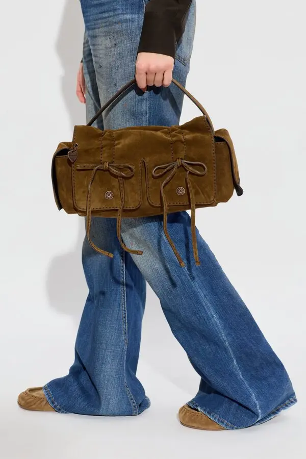 Acne Studios Suede Handbag - Brown