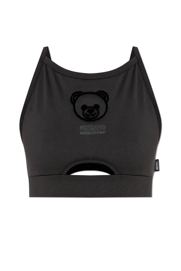 Moschino Lingerie-inspired Camisole Top - Black
