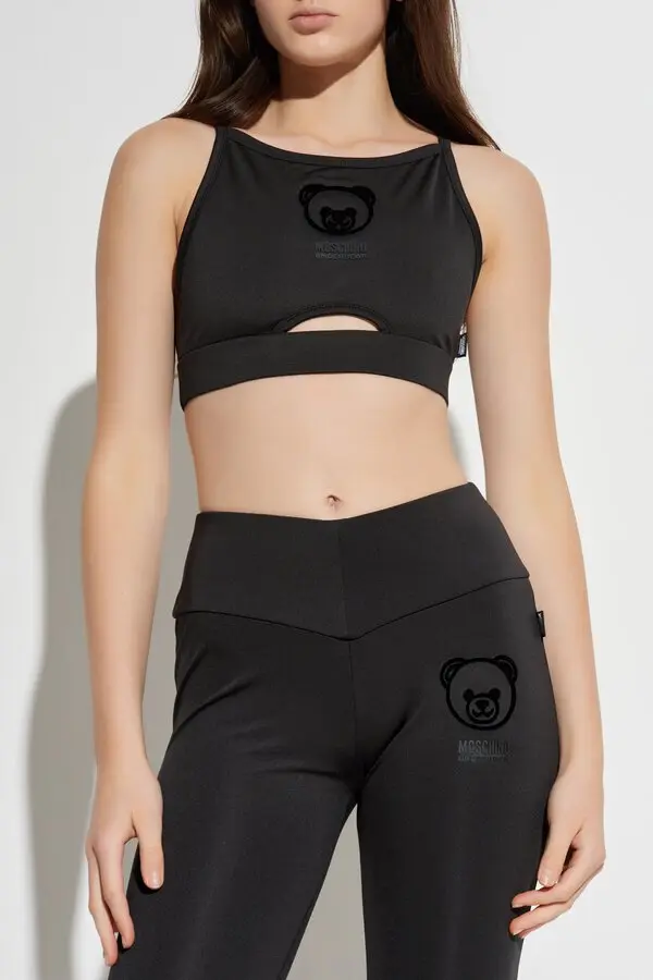 Moschino Lingerie-inspired Camisole Top - Black