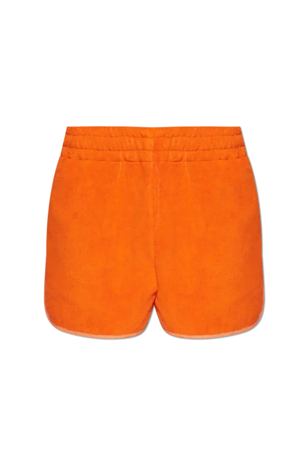 Versace Terry Cotton Shorts - Orange