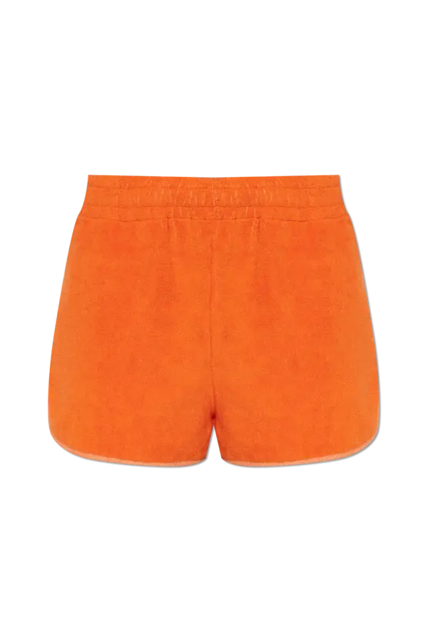 Versace Terry Cotton Shorts - Orange