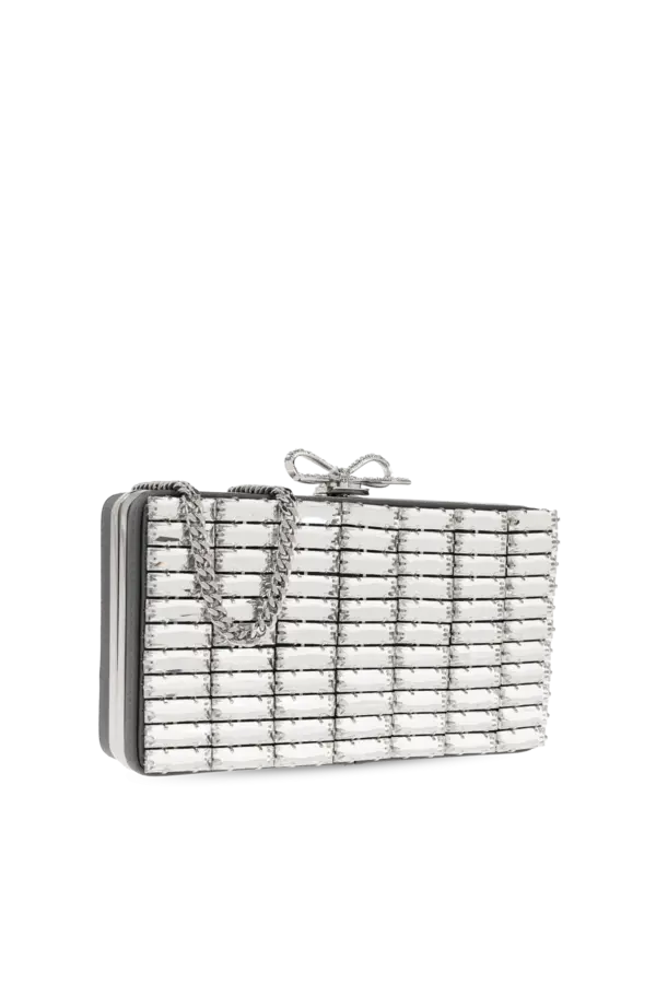 SELF-PORTRAIT Clutch Bag With Crystal Embellishments