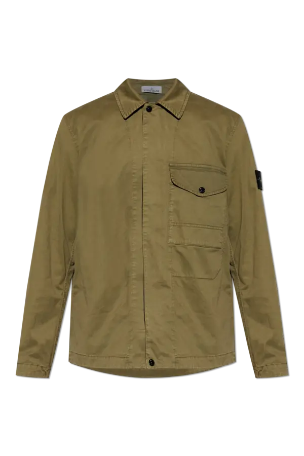 Stone Island Shirt With Pocket - Green