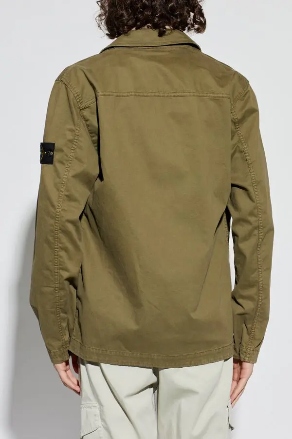 Stone Island Shirt With Pocket - Green