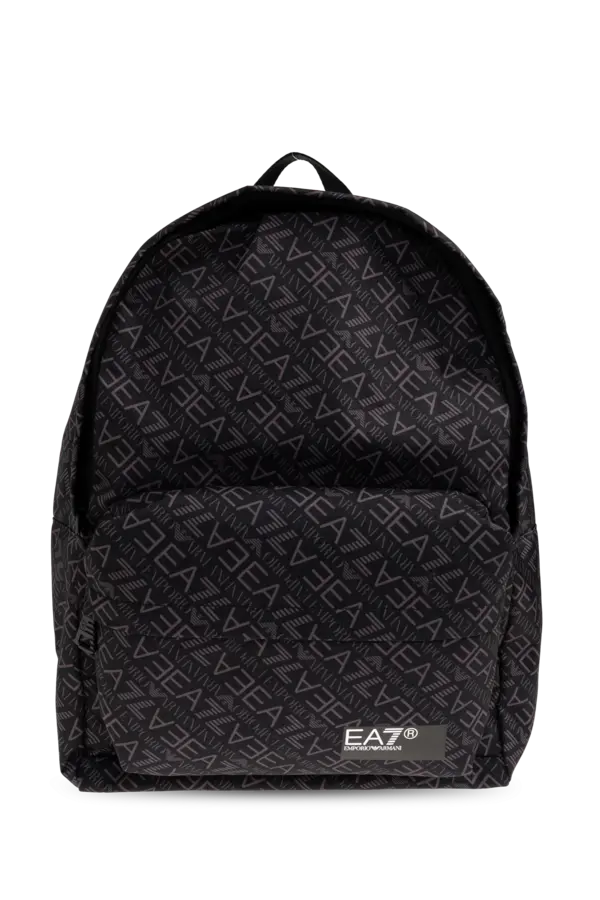 EA7 Monogram Backpack - Black