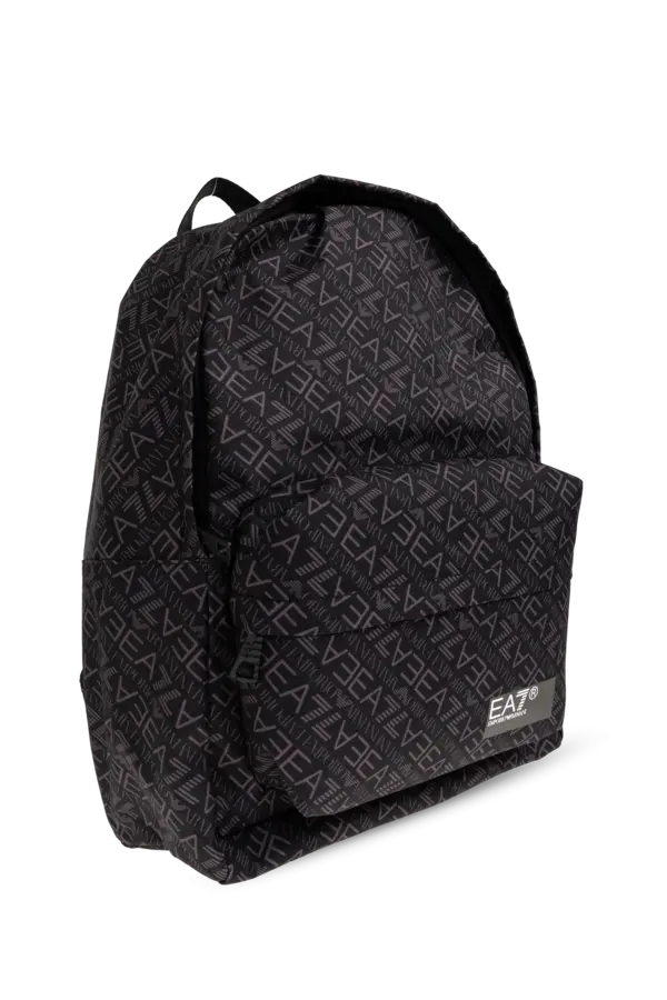 EA7 Monogram Backpack - Black