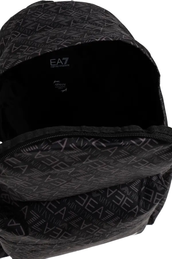 EA7 Monogram Backpack - Black