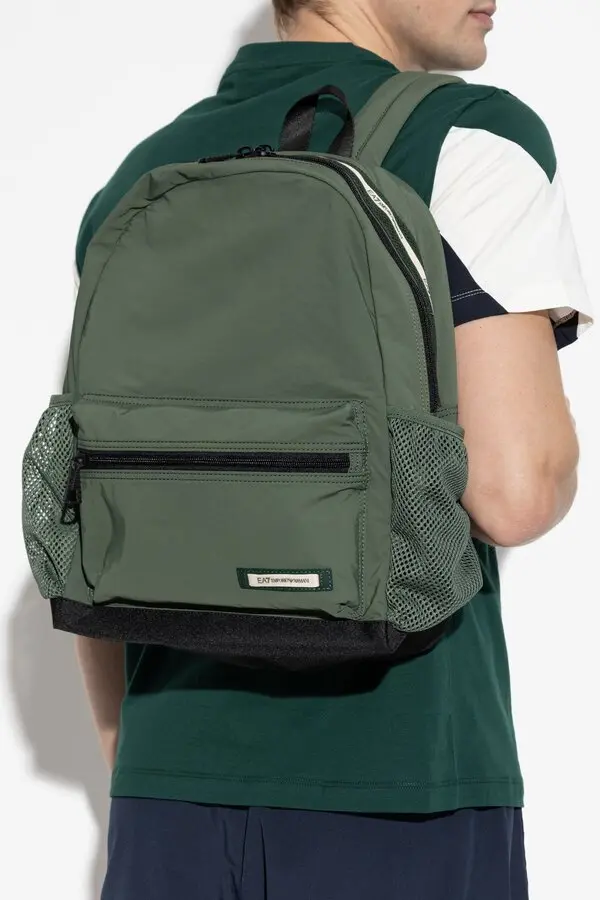 EA7 Backpack With Logo - Green