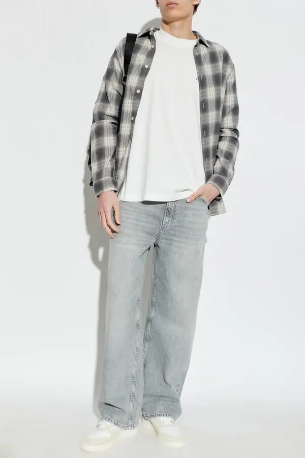 ALLSAINTS Lenny Wide Leg Jeans - Grey