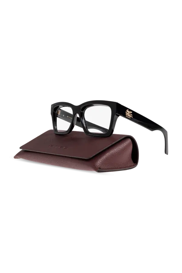Etro Corrective Square Frame Glasses - Black
