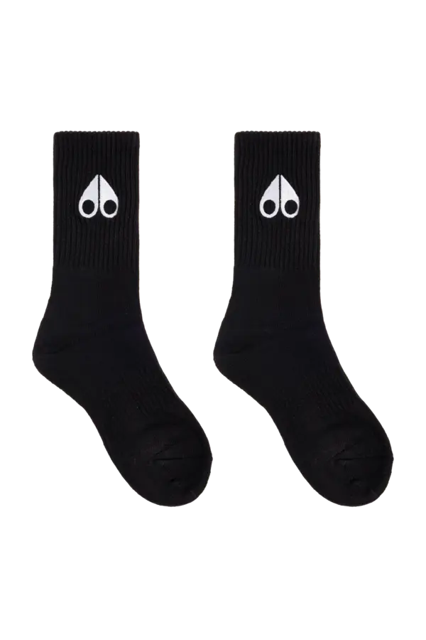 Moose Knuckles Logo Ankle Socks - Black