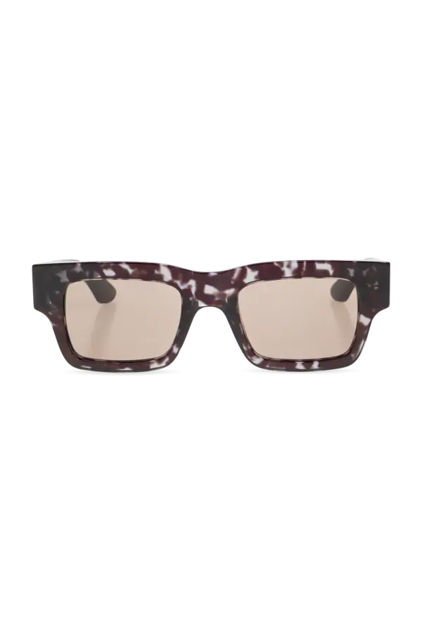 Alexander McQueen Rectangle Frame Sunglasses - Brown