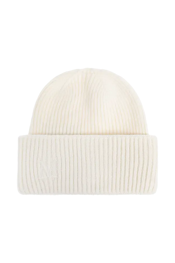 Max Mara Cashmere Beanie With Embroidery - White