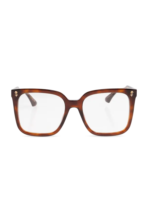 Etro Geometric Eyeglasses - Brown