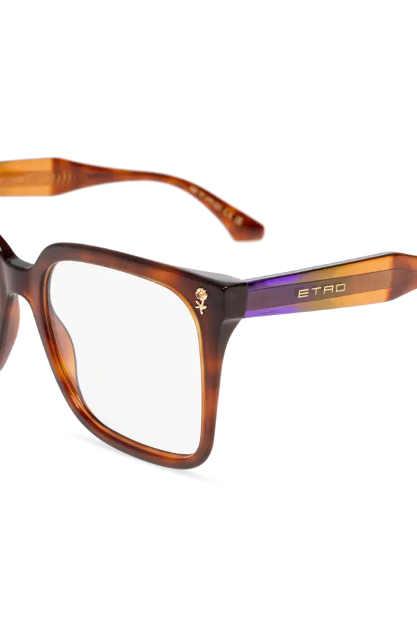 Etro Geometric Eyeglasses - Brown