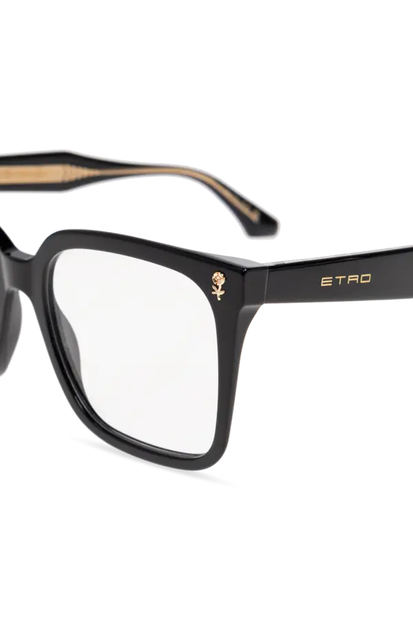 Etro Rectangle Eyeglasses - Black