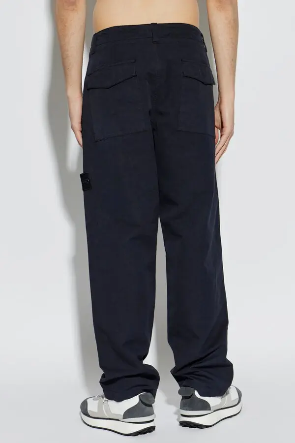 Stone Island Loose-fit Trousers - Navy Blue