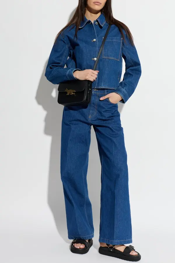 Maison Kitsuné Wide-leg Jeans - Blue
