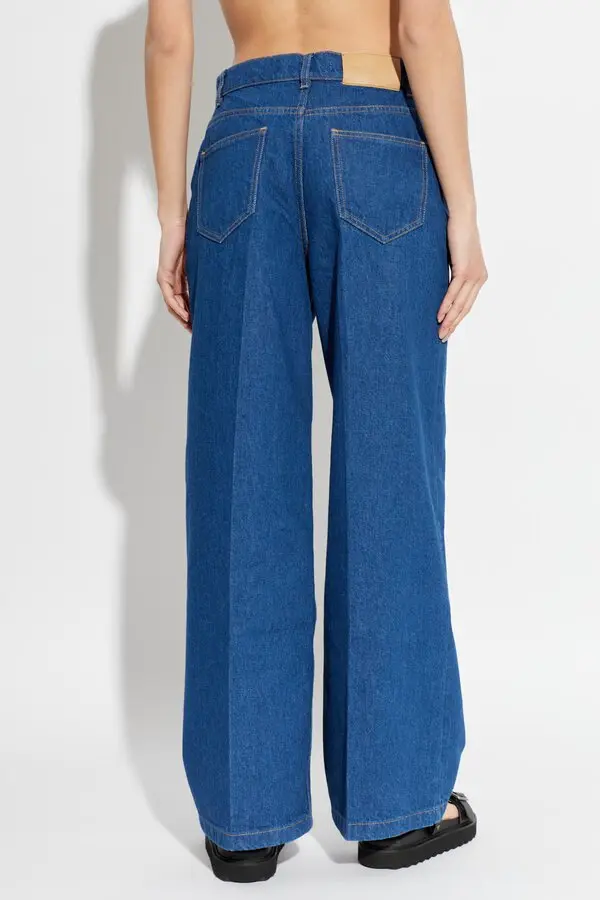Maison Kitsuné Wide-leg Jeans - Blue