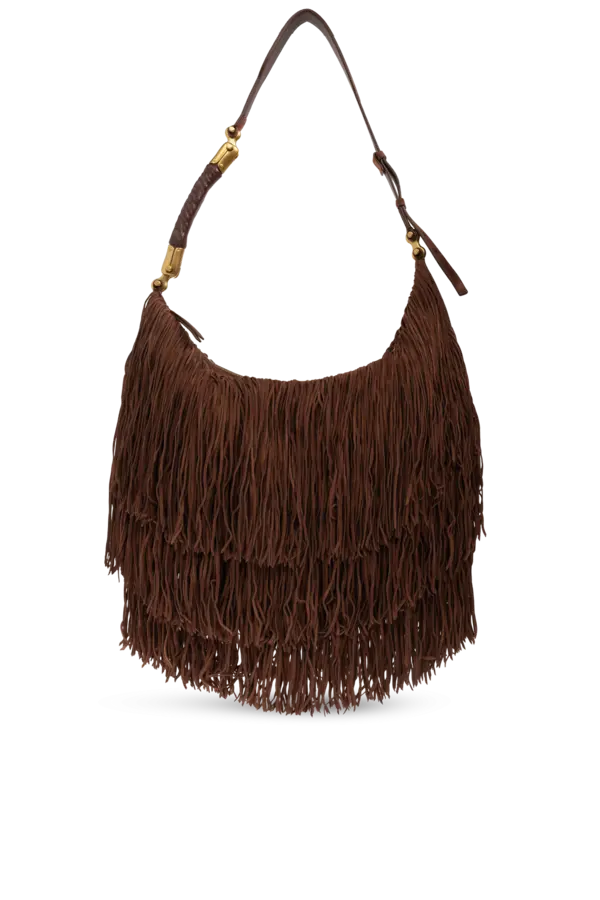 Balmain Hobo Shoulder Bag - Brown