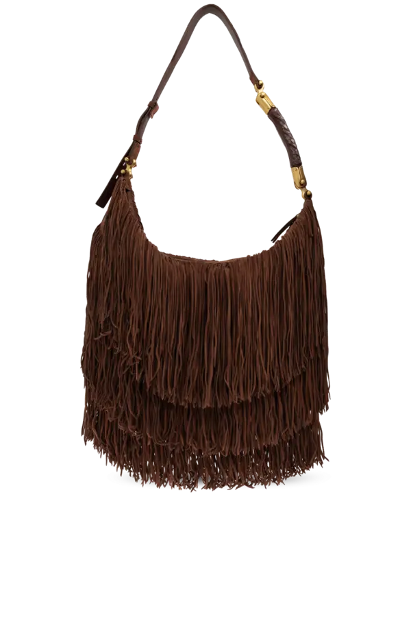 Balmain Hobo Shoulder Bag - Brown