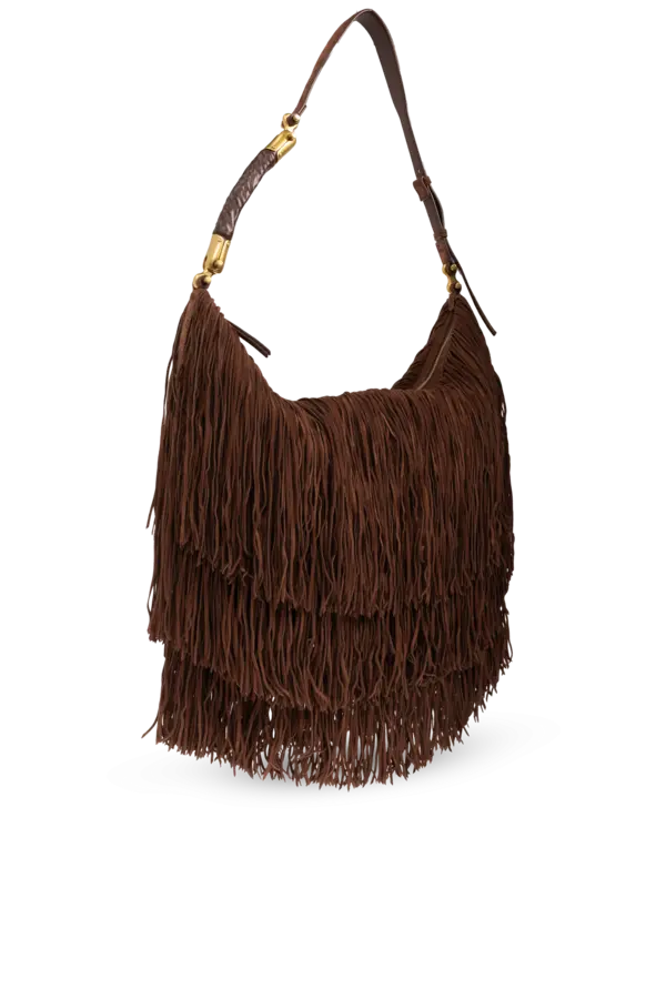Balmain Hobo Shoulder Bag - Brown