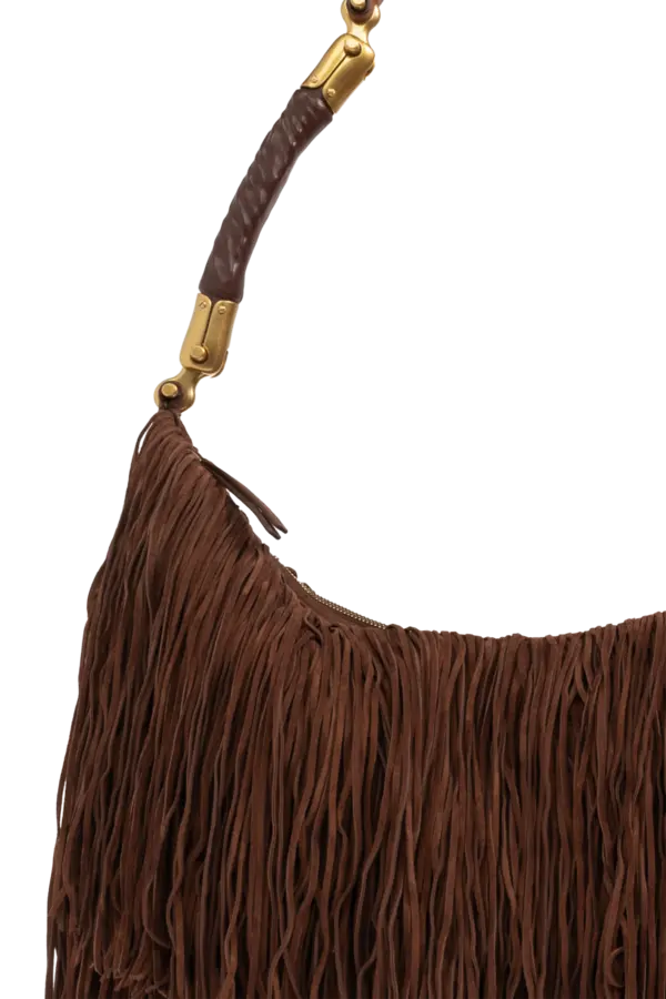 Balmain Hobo Shoulder Bag - Brown