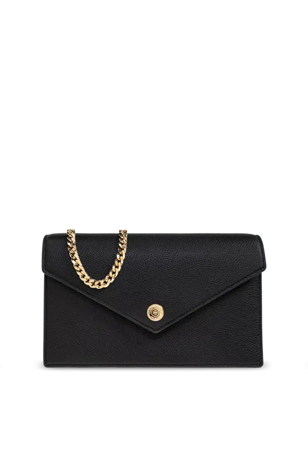 Tory Burch Wallet On "pebble" Chain - Black