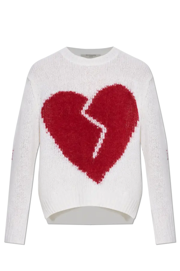 ALLSAINTS Pullover Luvheart Sweater - White