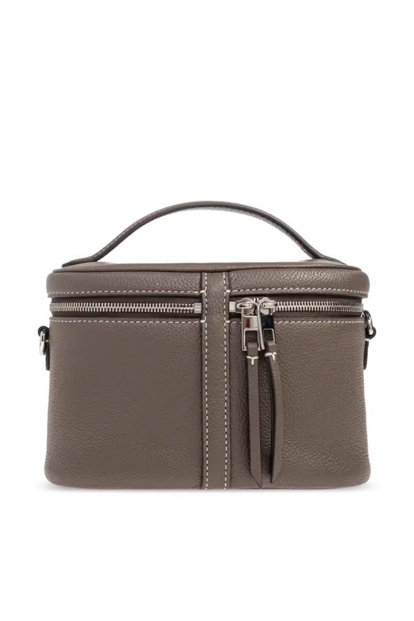 Tory Burch Pebbled Leather Cosmetic Bag