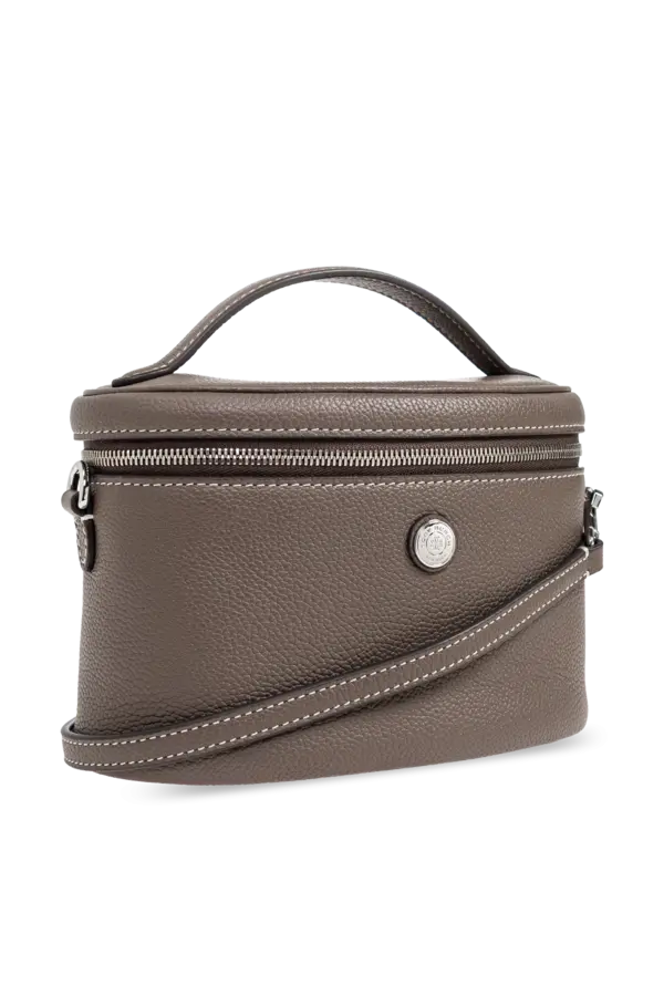 Tory Burch Pebbled Leather Cosmetic Bag