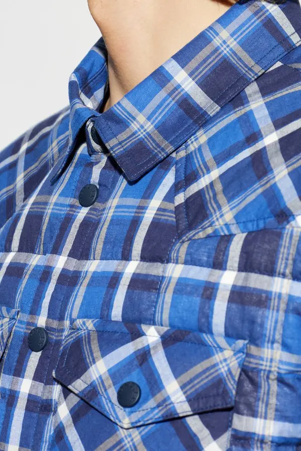 Moncler Day-namic Quilted Check Shirt Jacket