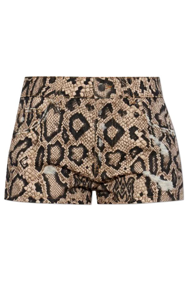 Amiri Animal Print Shorts