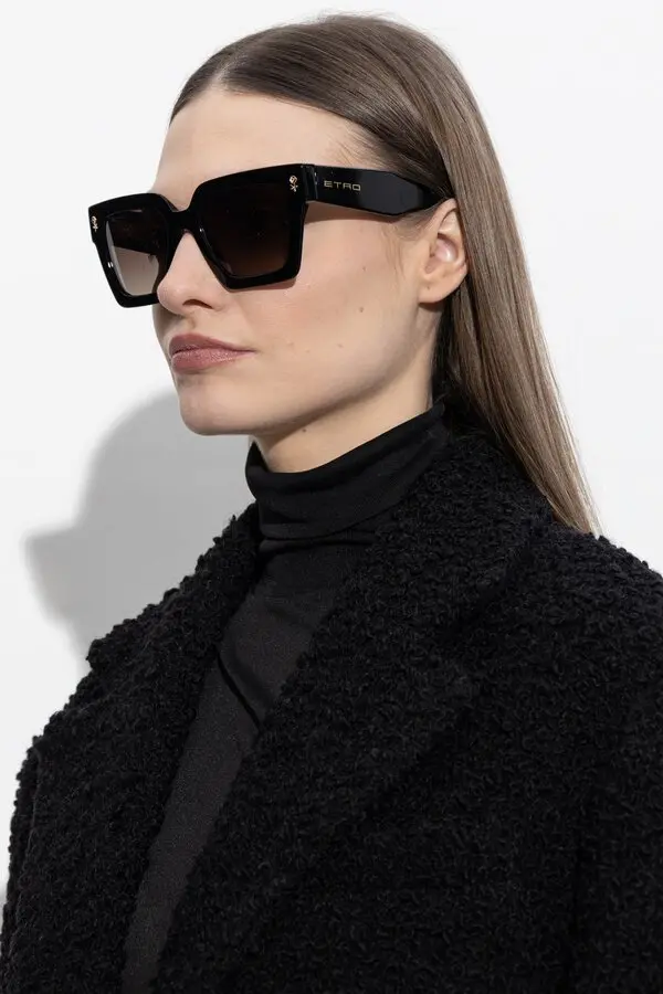 Etro Color Stripes Sunglasses - Black