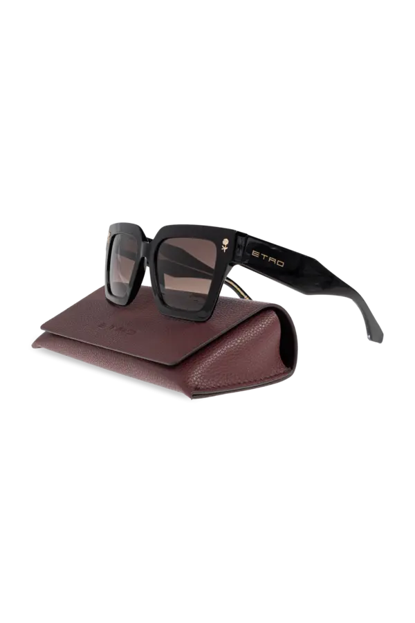 Etro Color Stripes Sunglasses - Black