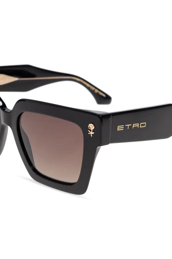 Etro Color Stripes Sunglasses - Black