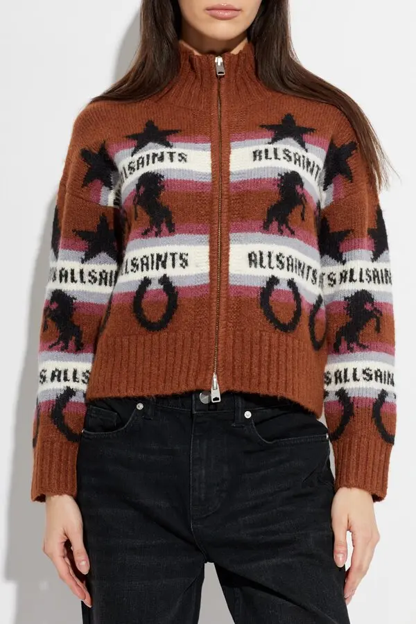 ALLSAINTS Epona Cardigan - Brown