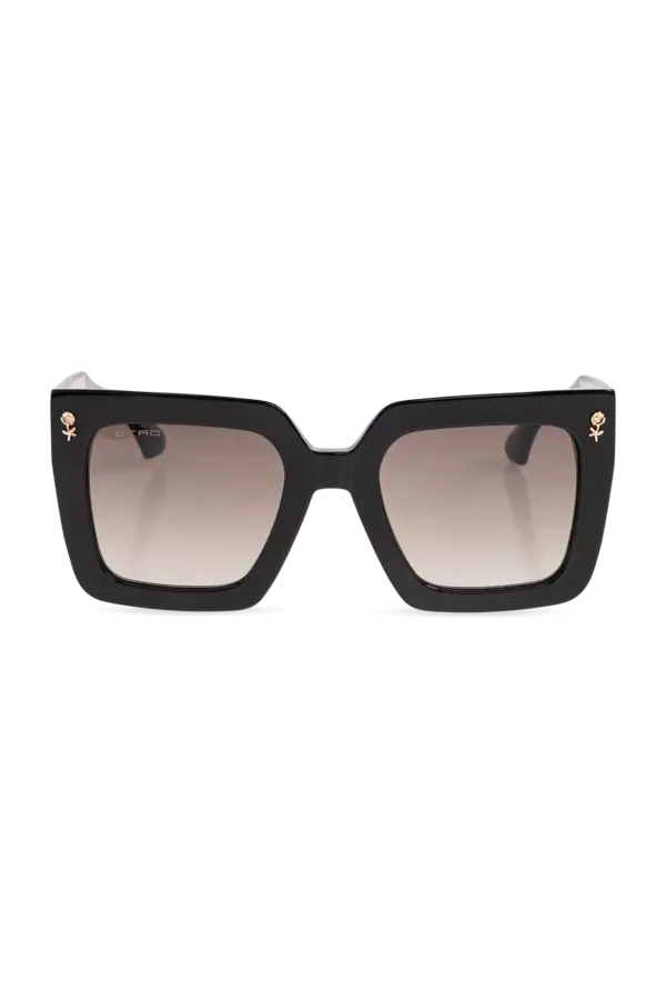 Etro Rectangle Full Rim Sunglasses - Black