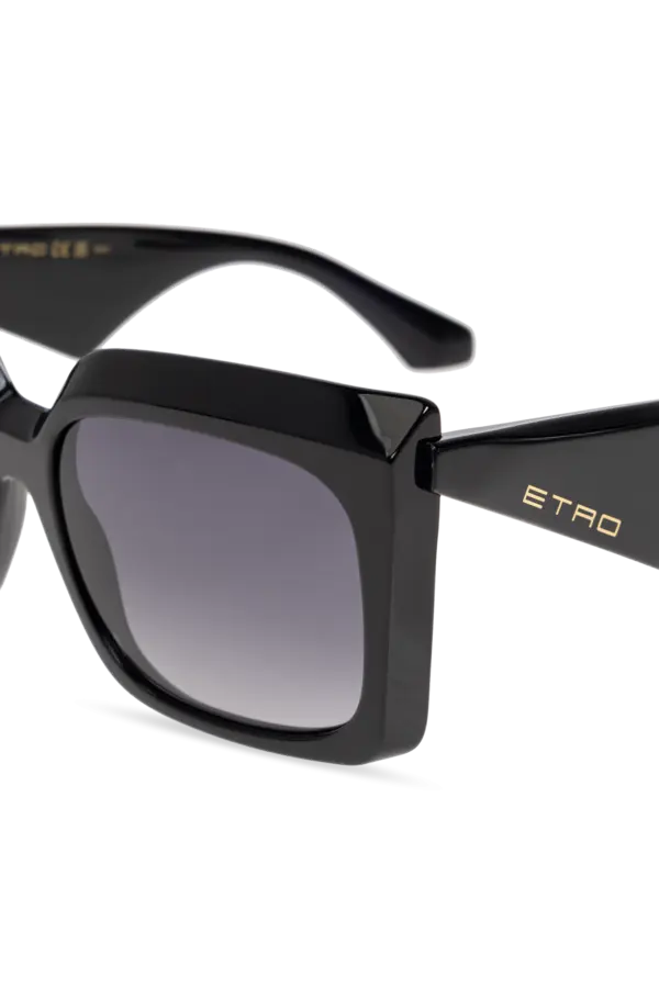 Etro Tailoring Square Frame Sunglasses - Black