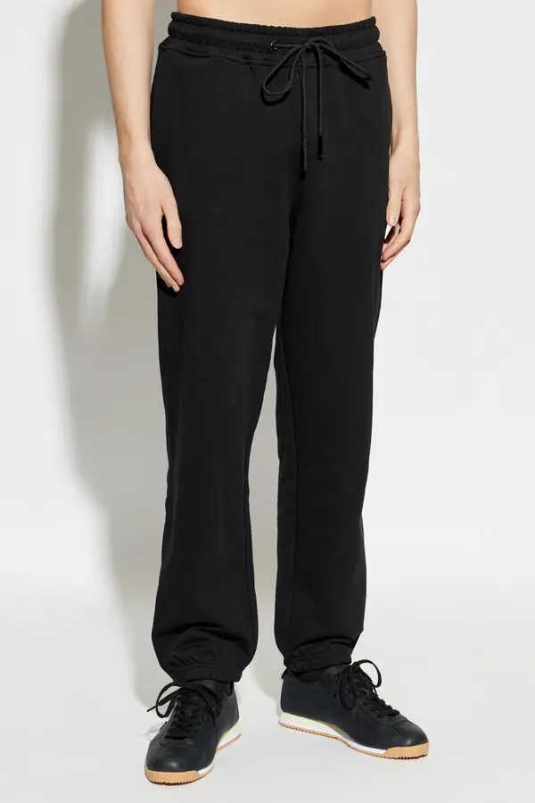 Iceberg Sweatpants With Cuffed Legs - Black