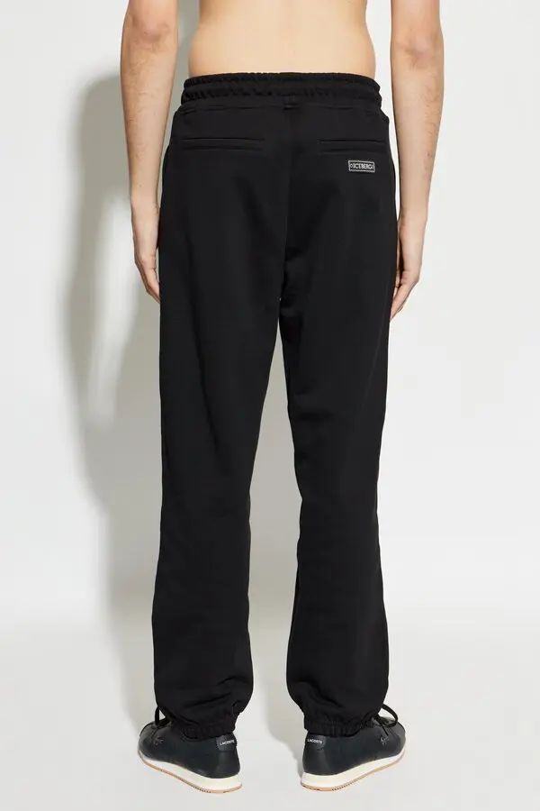 Iceberg Sweatpants With Cuffed Legs - Black