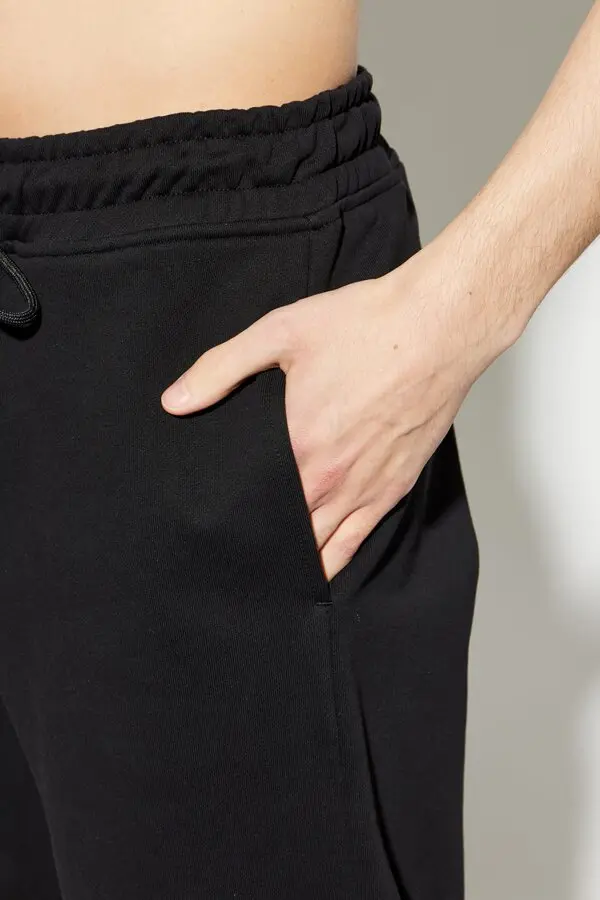 Iceberg Sweatpants With Cuffed Legs - Black