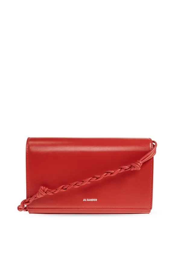 JIL SANDER Tangle Belt Wallet - Red