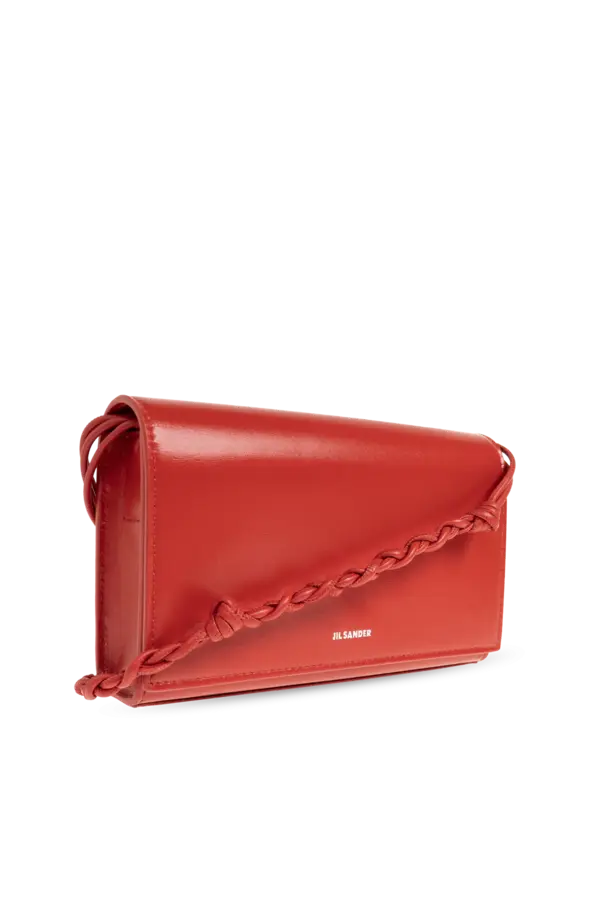 JIL SANDER Tangle Belt Wallet - Red
